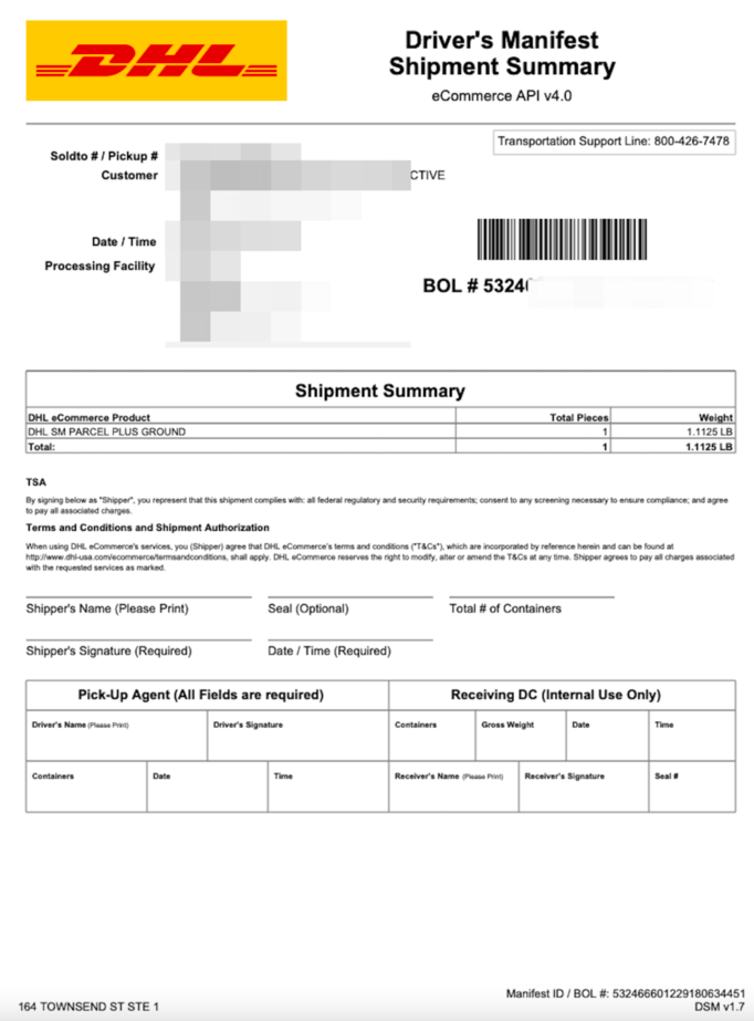 DHL eCommerce - EasyPost