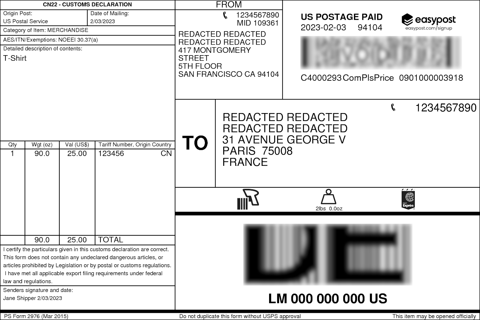 USPS Guide - EasyPost